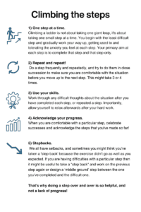 Exposure Therapy and Hierarchies | Social Anxiety Alliance UK